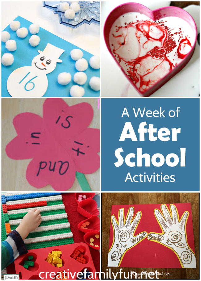 A Week Of After School Activities Plus The After School Linky Party A Week Of After School Activities Plus The After School Linky Party