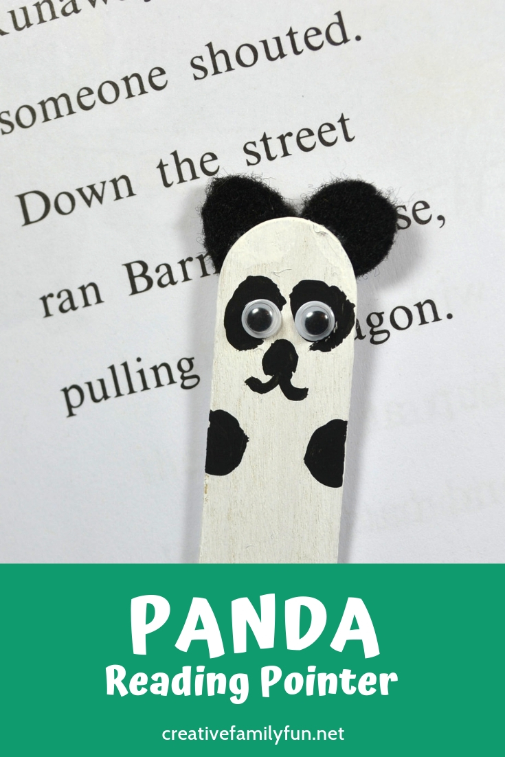Panda Reading Pointer Craft - Creative Family Fun