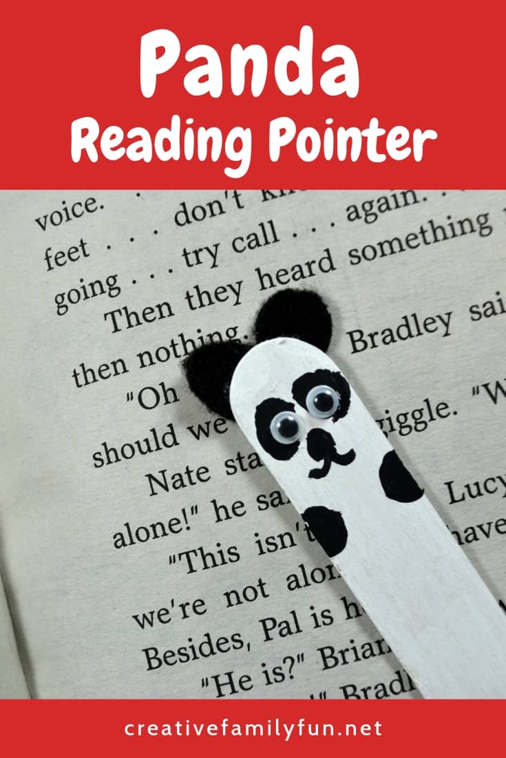 Panda Reading Pointer Craft - Creative Family Fun