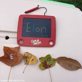 Leaf Hunt Alphabet Game for Toddlers - Creative Family Fun