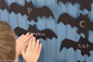 Beginning Letter Sounds Bat Matching Activity - Creative Family Fun