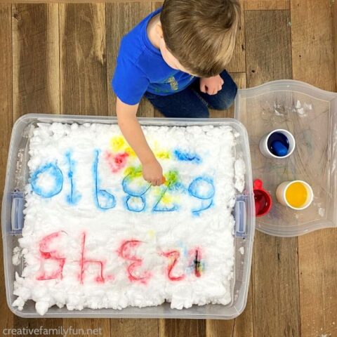 Snow Numbers Activity for Toddlers - Creative Family Fun