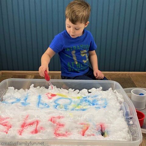 Snow Numbers Activity for Toddlers - Creative Family Fun